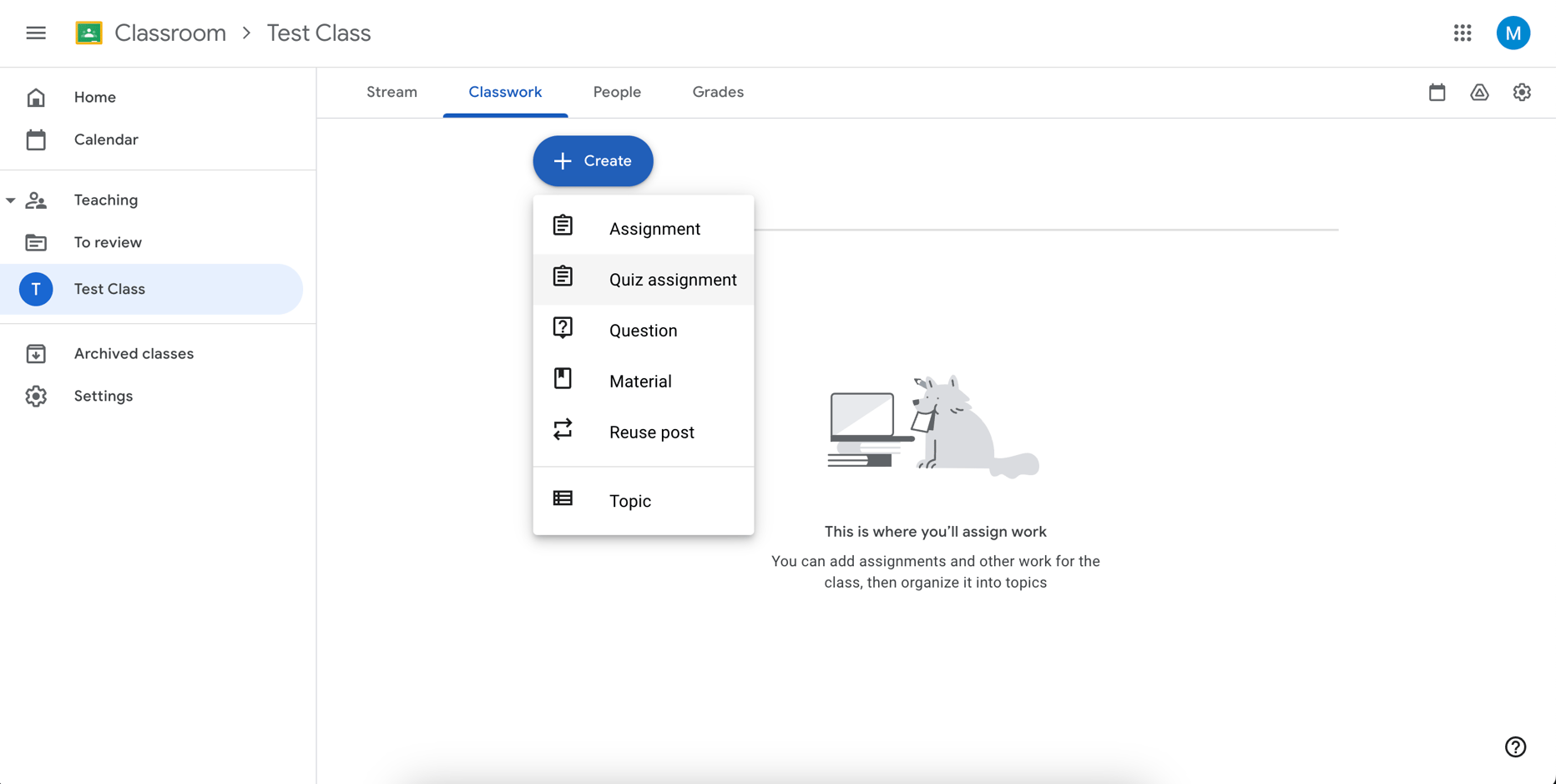 Using Google Classroom with QuestionWell