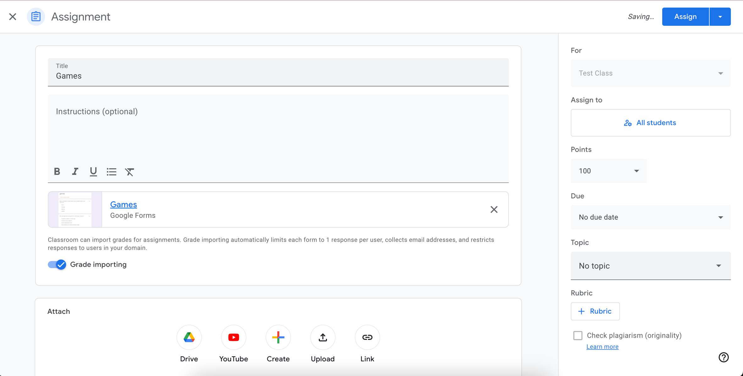 Using Google Classroom with QuestionWell